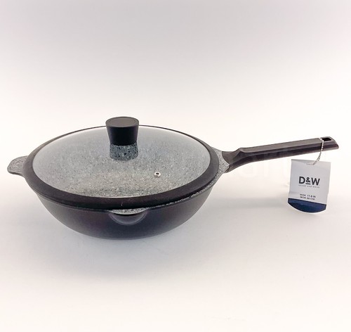 Deane & White D&W Premium Quality Die Cast Aluminum 11.8" Wok Lid ...