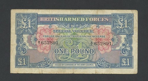 BRITISH ARMED FORCES £1 note 1946-8 1st Series Krause M15 Banknotes | eBay