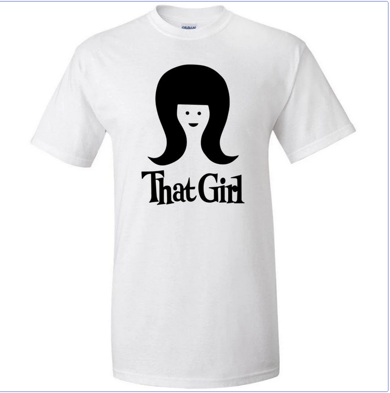 THAT GIRL" 1970s MARLO THOMAS RETRO TV SHOW Logo UNISEX t-shirt | eBay