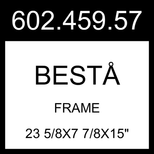 IKEA BESTA BESTÅ Frame Black-brown 23 5/8x7 7/8x15" 602.459.57 | eBay