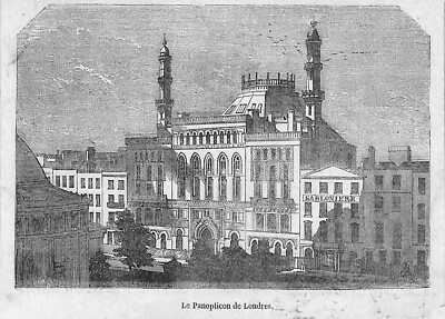 LONDON ( LONDRES ) LE PANOPTICON / GRAVURE ENGRAVING 1853 | eBay