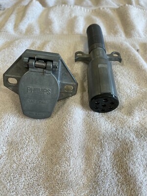PHILLIPS 7 POLE SOCKET AND 7 POLE PLUG FOR TRUCK & TRAILER J560 J560B ...