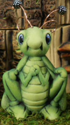 Ceramic Bisque Ready to Paint Small Ima Grasshopper 3.75" Tall Ships ...