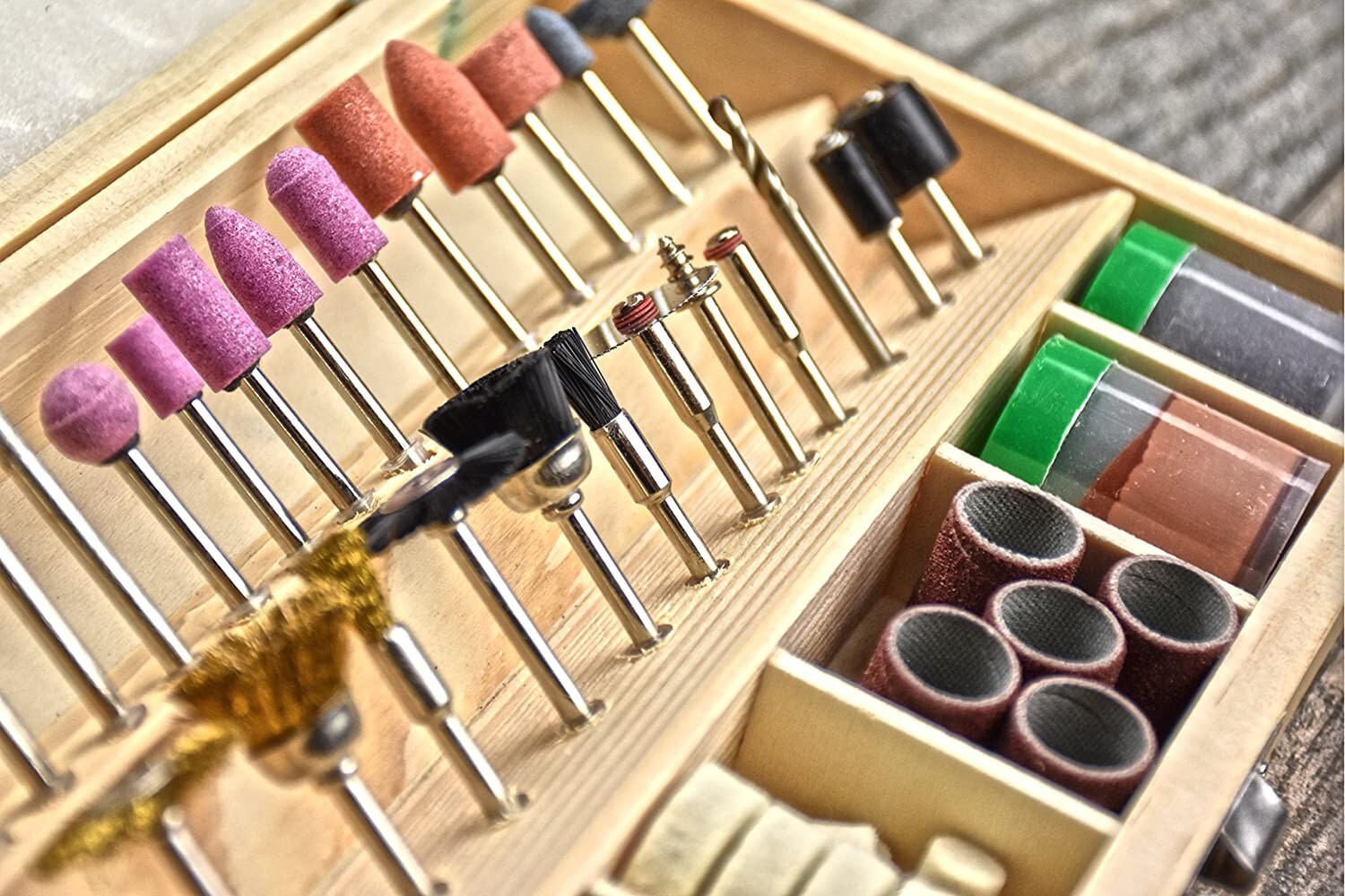 100pcs Rotary Polish Tool Accessory Kit Fit Drumel Air Grinder Carving ...