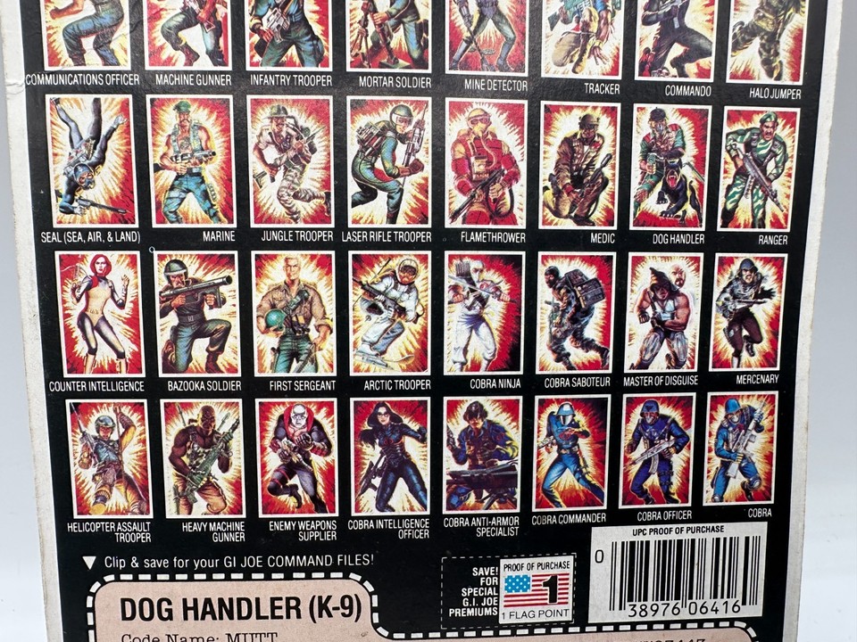 GI Joe 1983 Dog Handler Mutt Junkyard Action Figure Vintage Factory ...