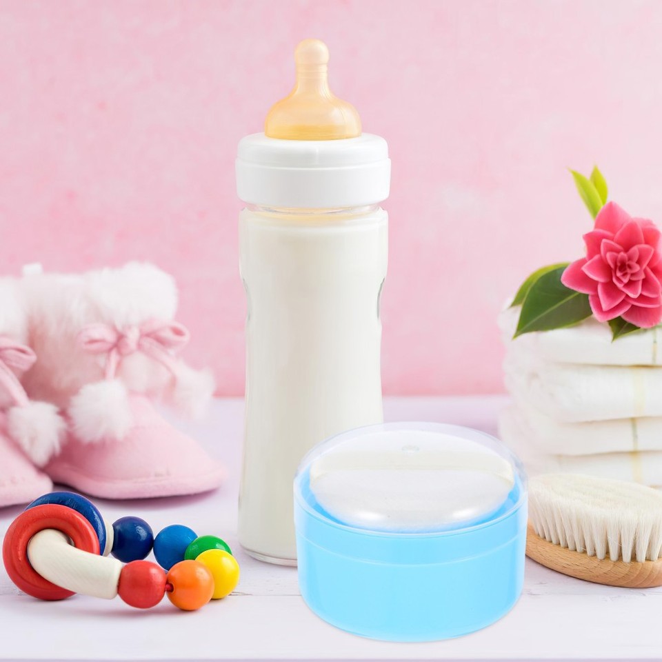 Baby Puff Container Powder Applicator Body Powder Box Travel Skincare ...
