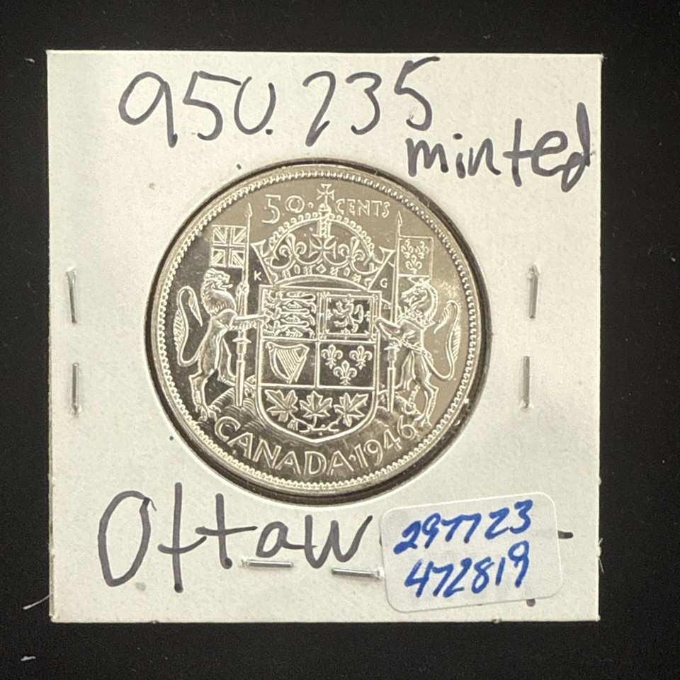 1946 Canada Fifty Cent 50C Silver Coin C5 | eBay