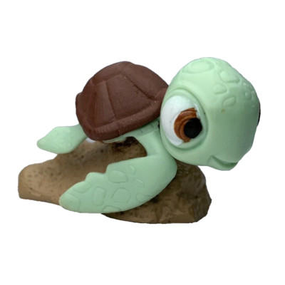 Disney Finding Nemo Turtle Squirt on a Rock 2" Figure Toy Cake Topper ...