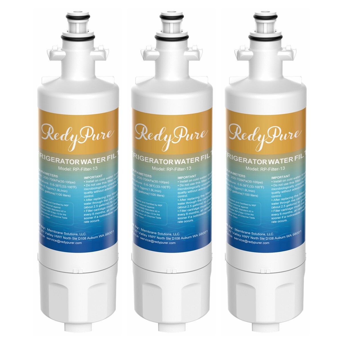 6 Pack Water Filter Replacement For LG LT700P ADQ36006101 ADQ36006102 ...