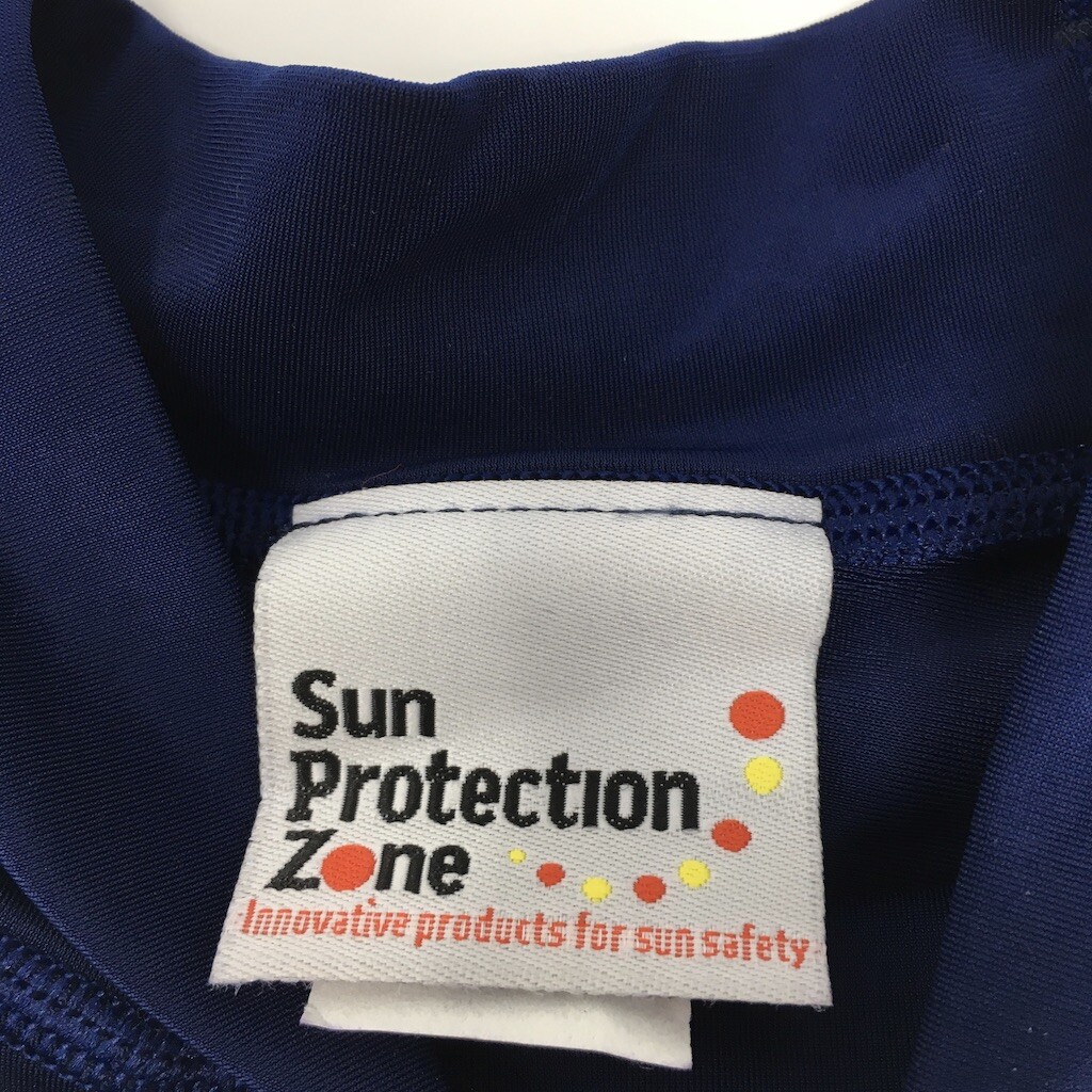 Sun Protection Zone, Rash Guard, Size 2, Navy Blue, SPF 100, UV ...