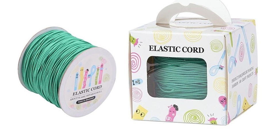 1mm ELASTIC CORD 109 yards (327 feet) 1mm ~ Beads, Jewelry, Bracelets ...
