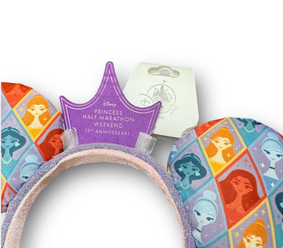 Minnie Mouse Ears Headband Disney RunDisney Princess Half Marathon ...