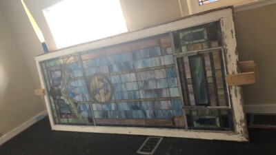 Late 1800s antique horwood stained glass windows over 8 ft tall | eBay