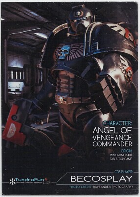 Angel of Vengeance Commander Warhammer 40K Cosplay Trading Card #100 ...