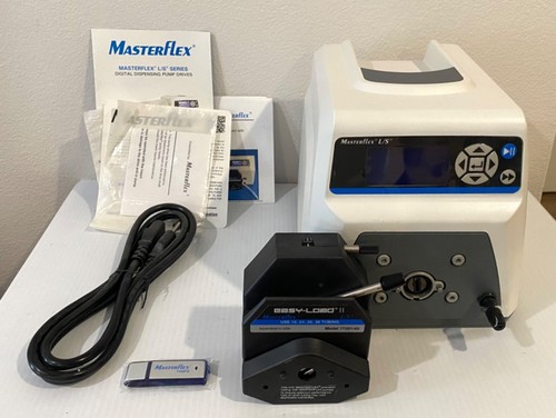 Masterflex 07522-38 L/S Digital Drive & 77201-62 Easy Load II Pump Head ...