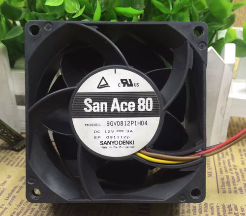 9GV0812P1H04 8038 8CM 12V 3A 4-wire fan server fan | eBay