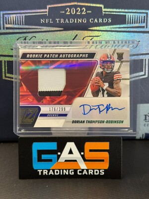 2023 Panini Zenith Dorian Thompson-Robinson Rookie Patch Auto /299 #210 ...