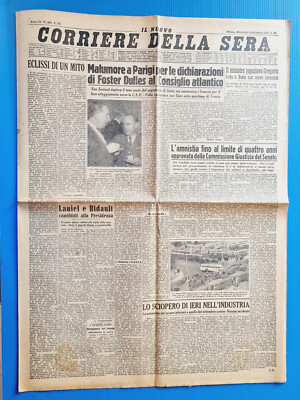 Courier La Soirée 16 Décembre 1953 Station Conditions Roma-Laniel ...