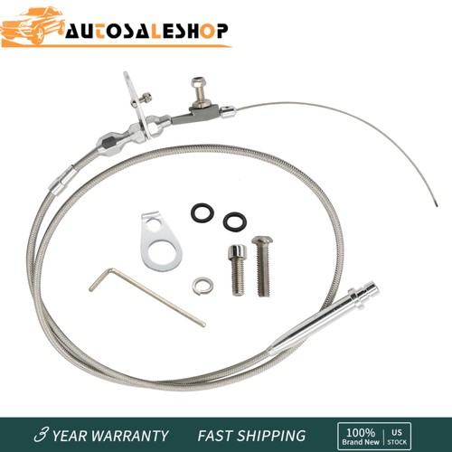 for 700r4 Kick Down Detent Cable Stainless Steel Braided Transmission ...