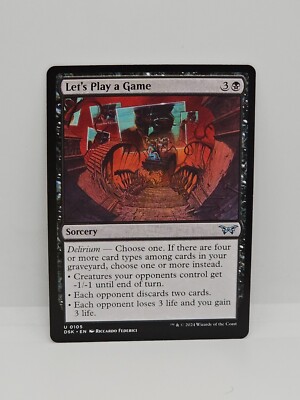 Let's Play A Game DSK DUSKMOURN HOUSE OF HORROR MTG Magic The Gathering ...