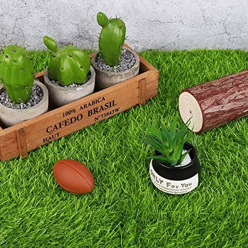 12 Pieces Artificial Grass Mat Square 12 x 12 Inch 12 x 12 Inches Grass ...