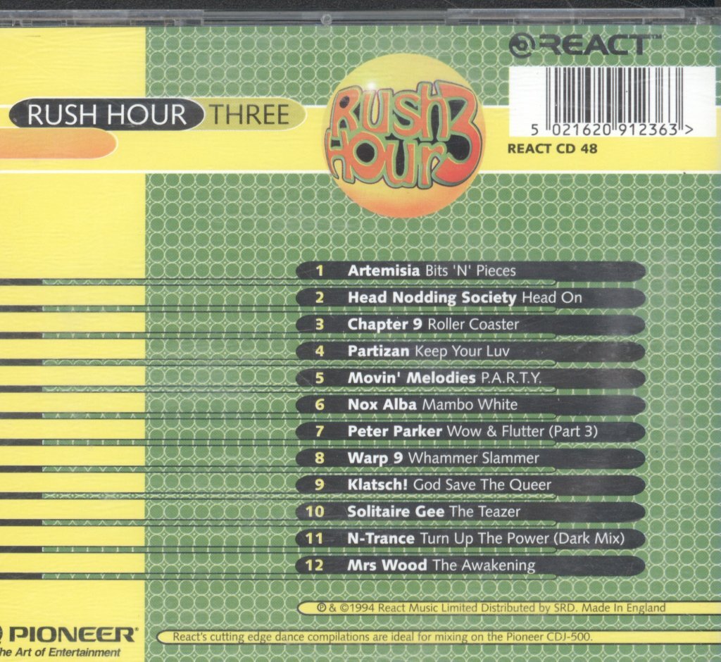 Various Artists Rush Hour 3 CD UK React 1994 REACTCD48 | eBay
