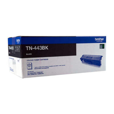 BROTHER TN-443BK Colour Laser Toner - High Yield Black - to suit HL ...