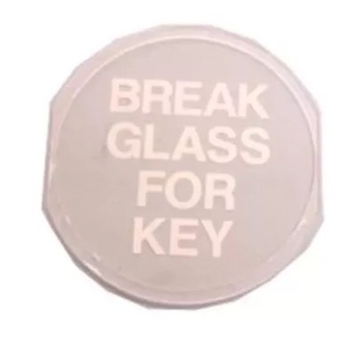 BREAK GLASS KEY BOX ROUND REPLACEMENT GLASS | eBay UK