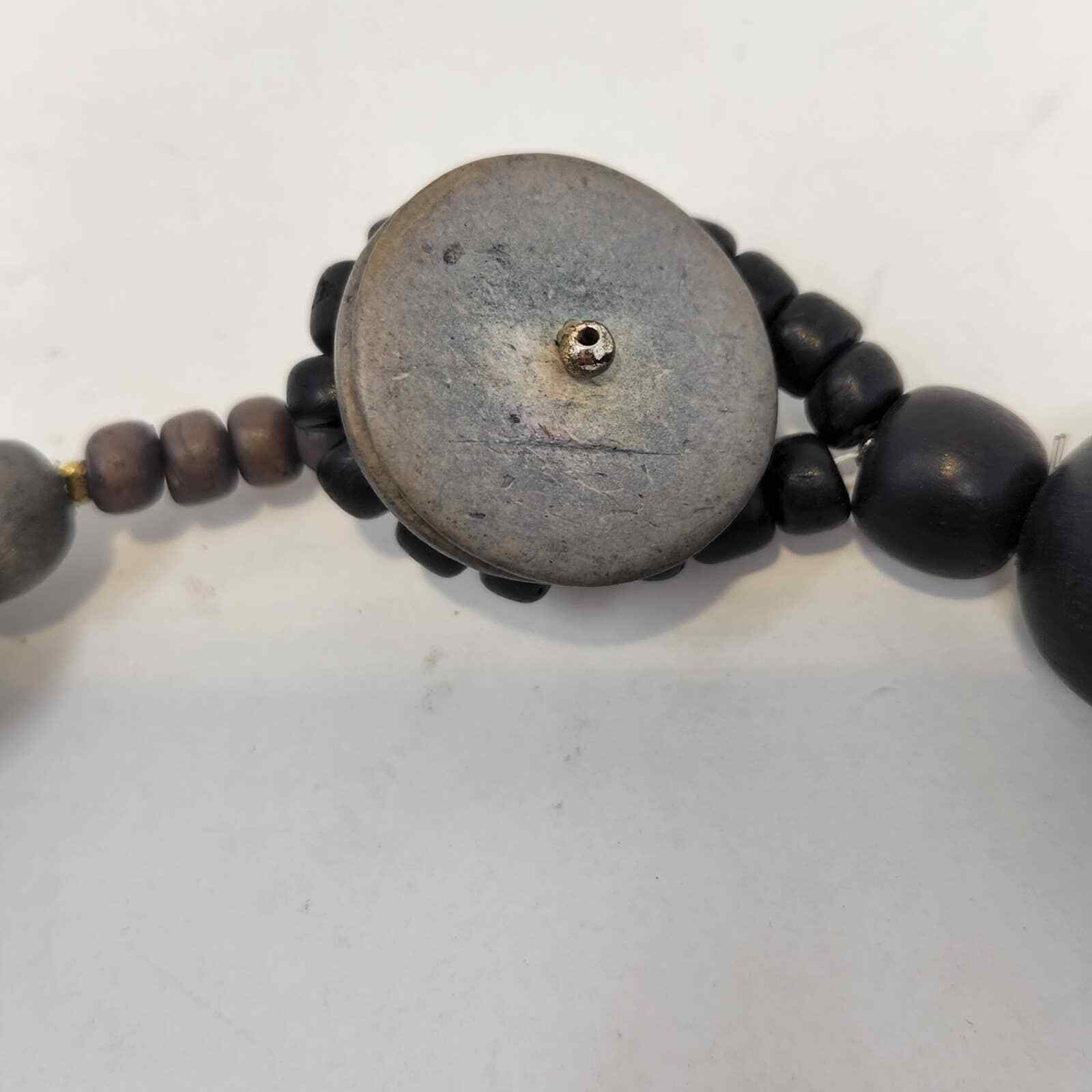 Lee Sands Multi Strand Wood Twist Necklace Beaded But… - Gem