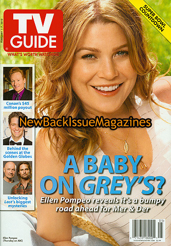 TV Guide 2/10,Ellen Pompeo,Smallville,Amanda Seyfried,*BRAND NEW*,*LAST ...