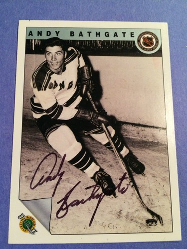 Andy Bathgate autographed "Original 6" card | eBay