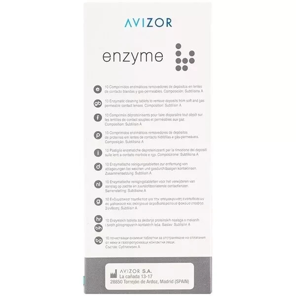 Avizor PRO-ENZYME Protein Remover Tablets 12's Contact Lenses Soft FREE ...