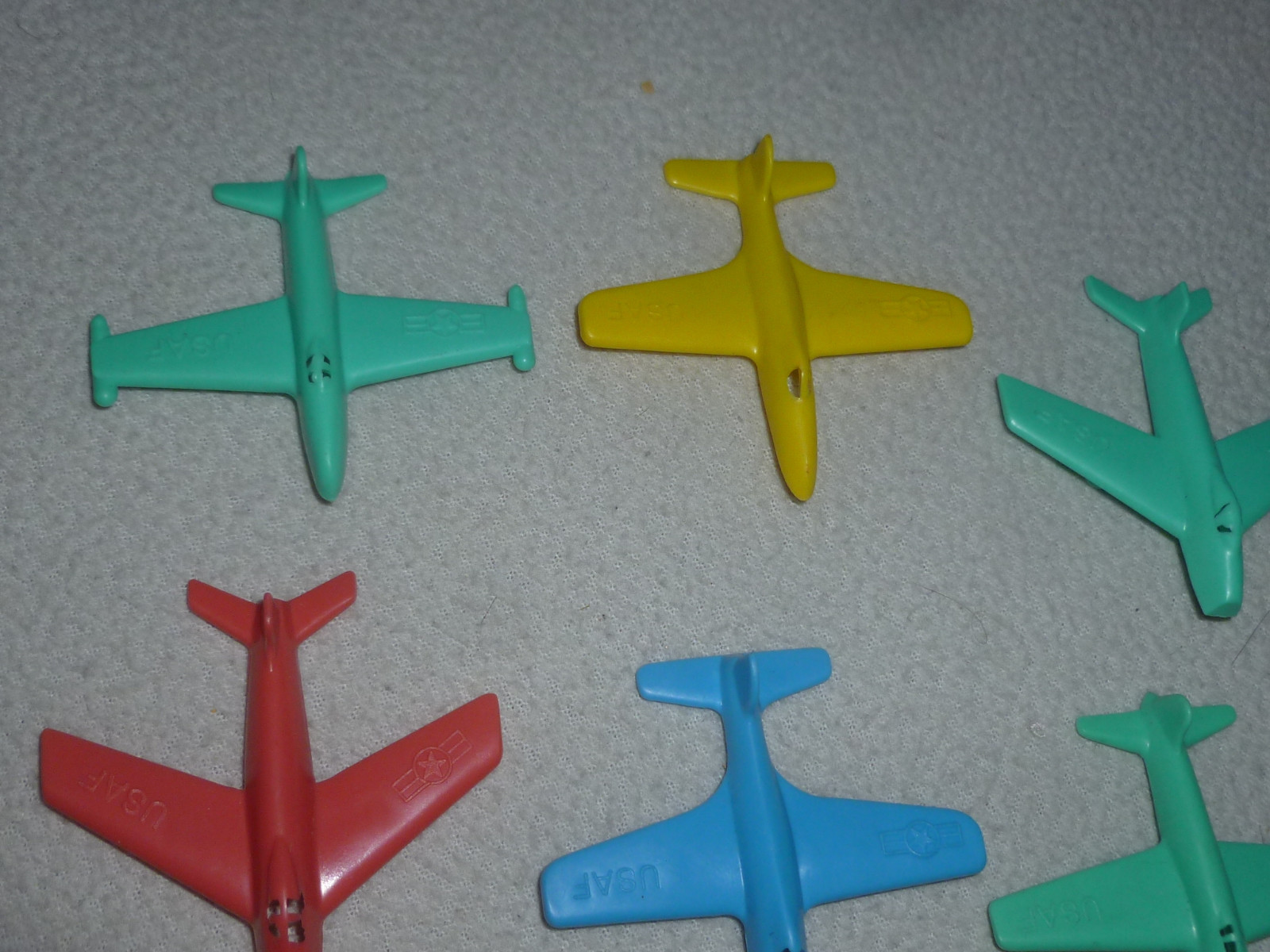 VINTAGE PLASTIC USAF AIRPLANE PLANE LOT JET FIGHTER BOMBER MINI MPC TOY ...