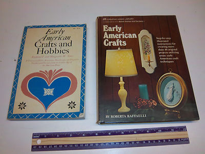 2 Books Early American Crafts and Hobbies by Yates + Early Crafts by ...