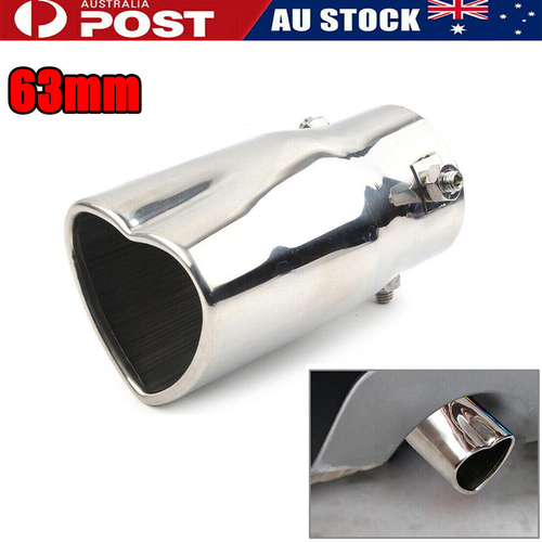 Heart Shaped Car Rear Exhaust Tail Pipe Muffler Tip Auto Stainless ...