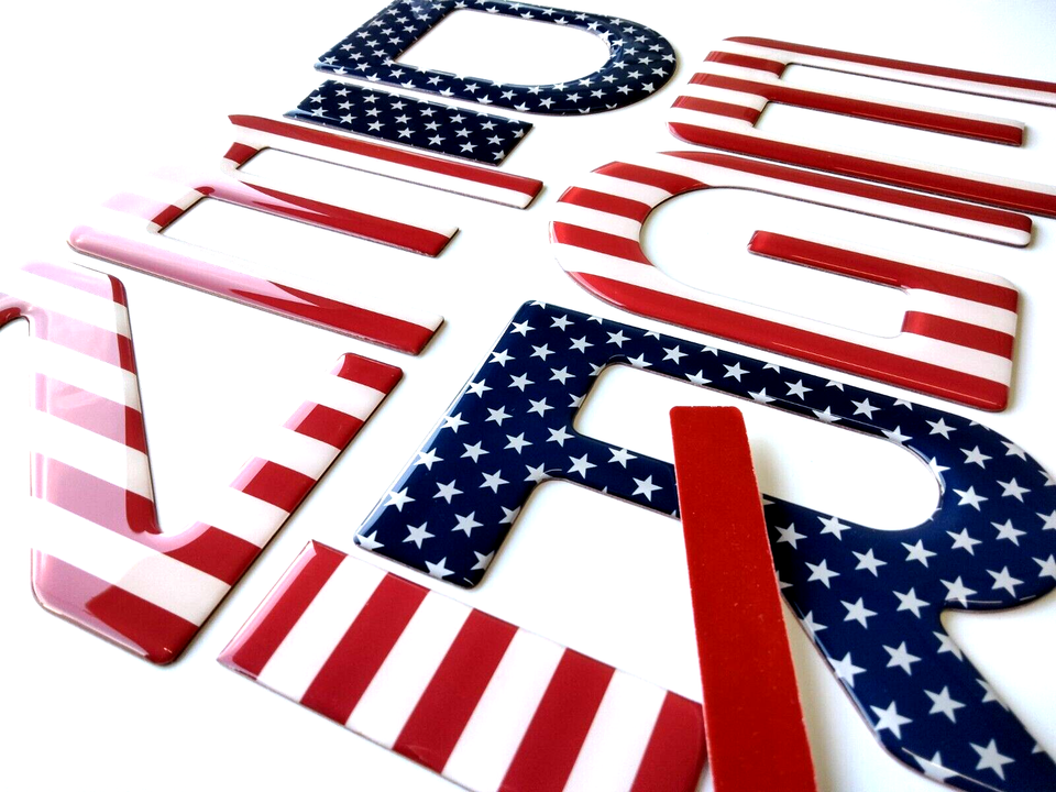 3D US FLAG DOMED TAILGATE LETTERS FOR RIDGE LN 2024-2025 US MADE | eBay