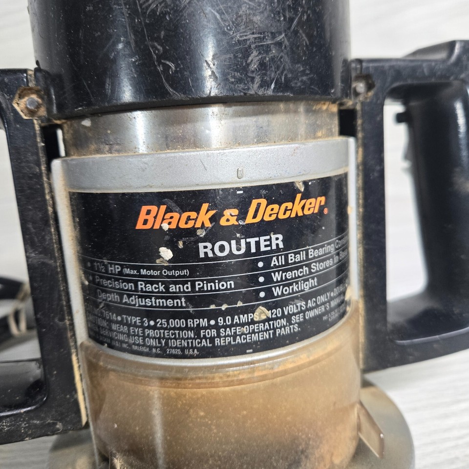 Black and Decker Router Model 7614 1 1/2 1.5 HP Power Tools | eBay