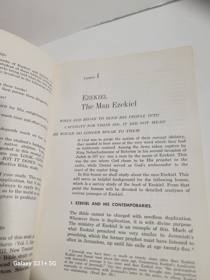 Self-Study Guide Ezekiel and Daniel Irving L. Jensen Vtg 1968 Moody Bible Instit | eBay