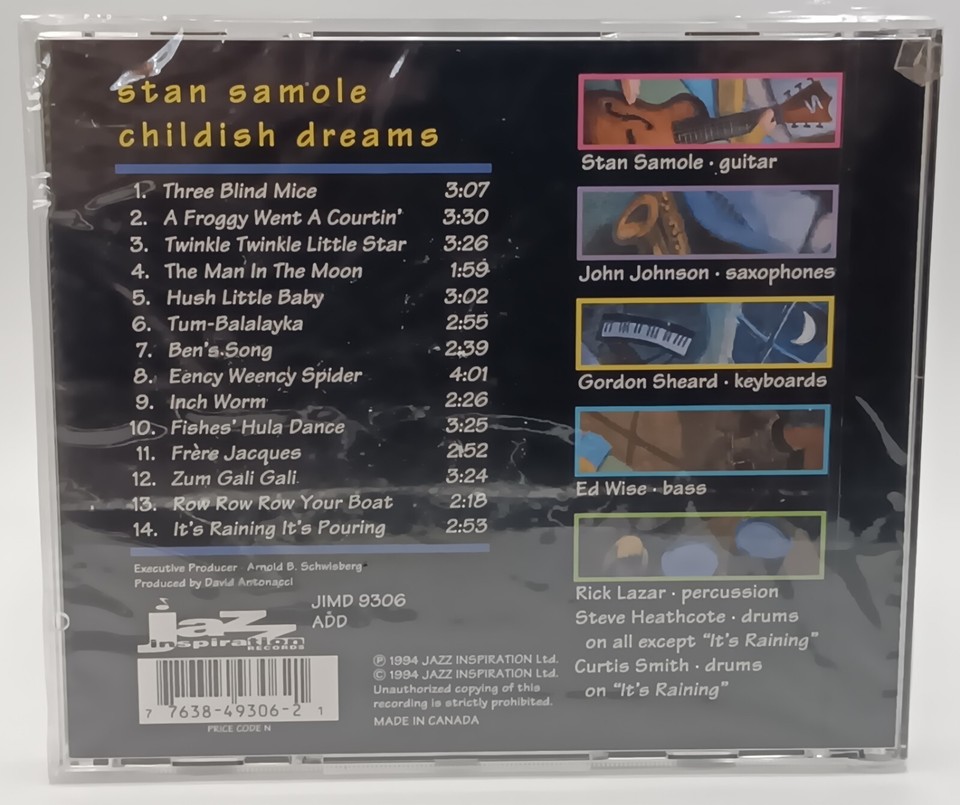 BRAND NEW SEALED Childish Dreams Stan Samole (CD, 1992, Jazz ...