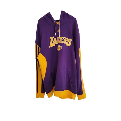 Adidas Los Angeles Lakers Hoodie 2XL - Purple & Gold - Mens NBA ...