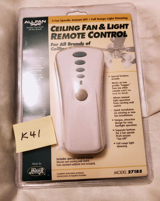 Convert Hunter Remote Control Ceiling Fan To Manual Model 27185 ...
