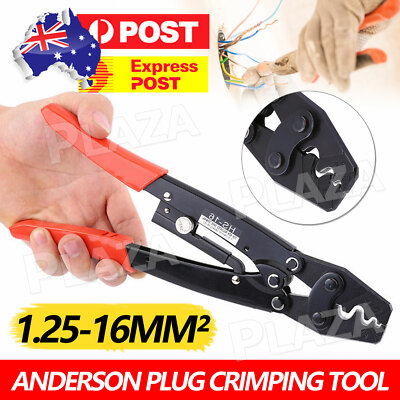 1.25-16mm² Wire Crimper Cable Crimping Plier Terminal Anderson Plug ...