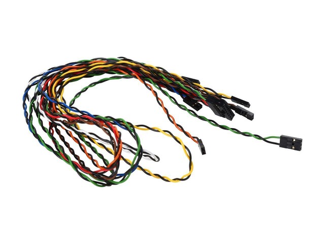 Supermicro Accessory CBL-0068L 16-pin Front Panel Split LED Cable ROHS ...