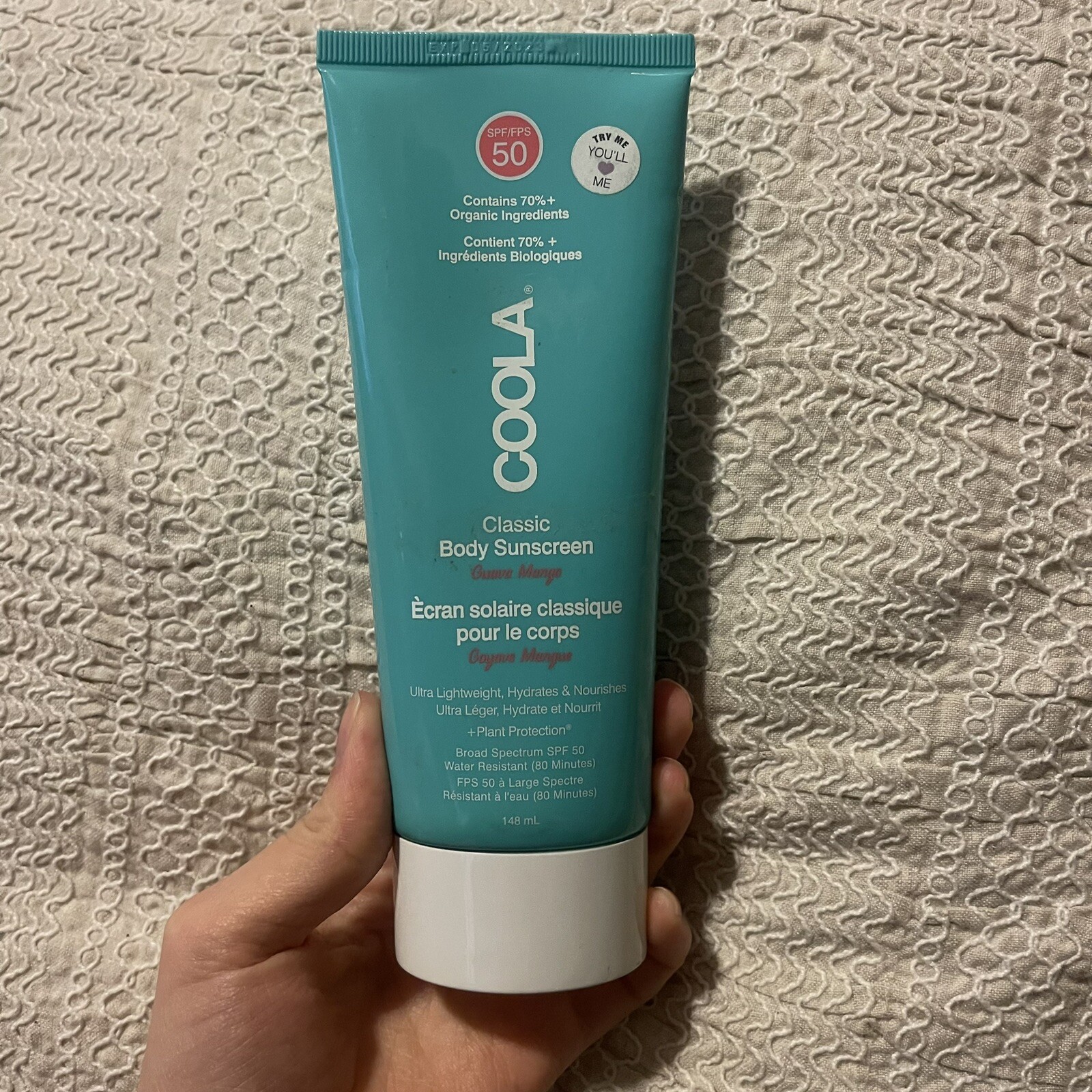COOLA Classic Body Organic Sunscreen Lotion SPF 50 148 ML Guava Mango ...