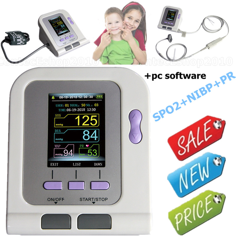 Infant Child New Born Baby Blood Pressure Monitor Digital NIBP SPO2 ...