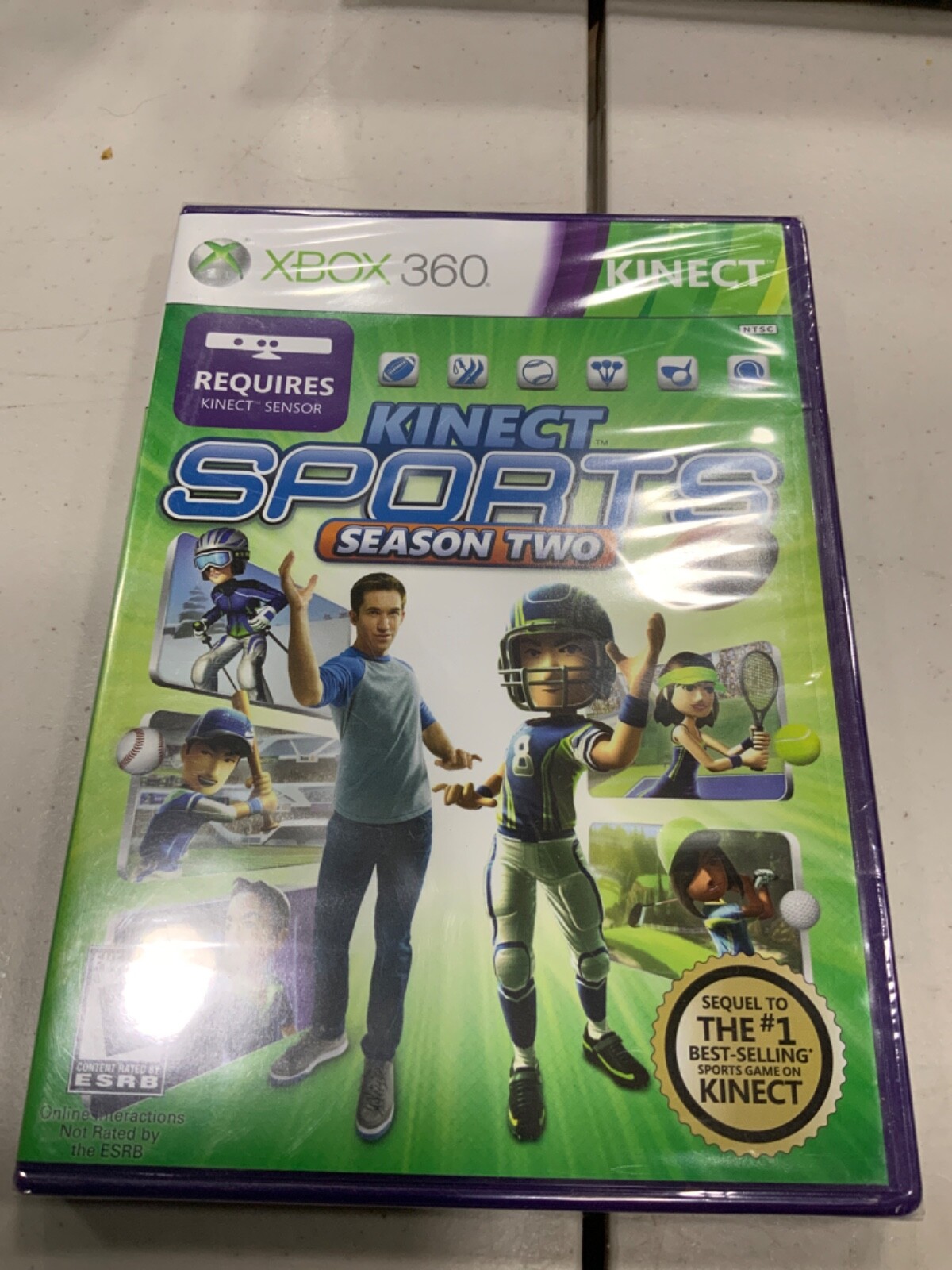 Xbox 360 Kinect Sports Season 2 Baseball Darts Football Golf Skiing ...