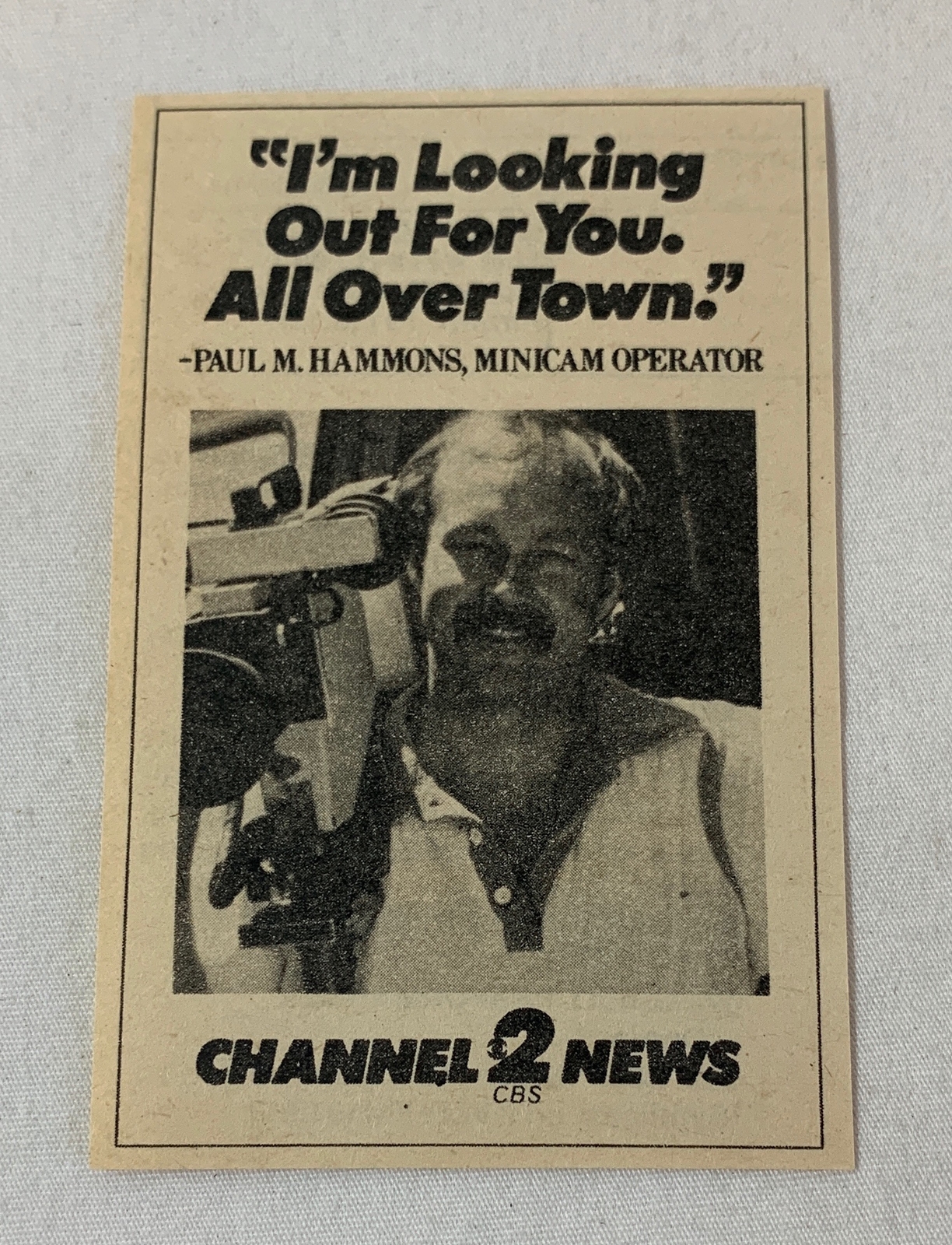 1980 small KNXT tv news ad ~ PAUL M HAMMONS | eBay