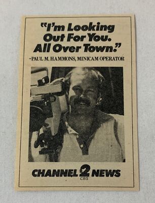 1980 small KNXT tv news ad ~ PAUL M HAMMONS | eBay