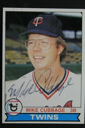 Mike Cubbage Minnesota Twins Autographed 1979 Topps #362 Signed ...
