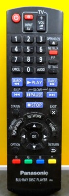 Panasonic IR6 Remote Control For Blu-Ray Disc Player N2QAYB000734 ...